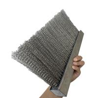China Industrial Stainless Steel Wire Lath Strip Brush 100-3000mm Length with 10-100mm Bristles for Cleaning and Rust Removal for sale