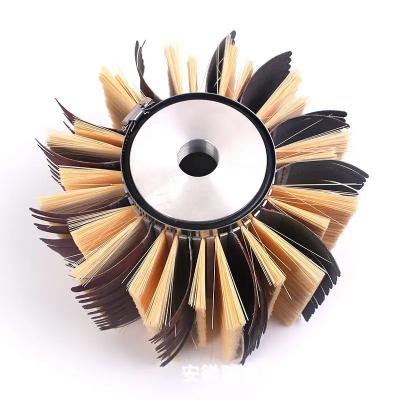 China Custom Sisal Sandpaper Roller Brush for Wood Polishing Machine 100mm Diameter for sale