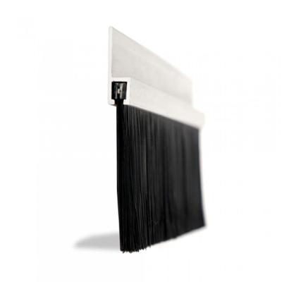 China Nylon Hair Aluminum Durable Door Brush Sweep Seal Strip Brush Customizable 10mm for sale