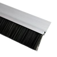 China Nylon Hair Aluminum Durable Door Brush Sweep Seal Strip Brush Customizable 10mm for sale