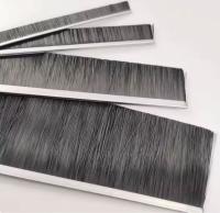 China Customized Nylon Aluminium Alloy Strip Brush Double Row Brush For Escalator seal for sale