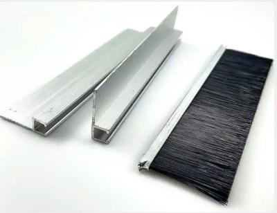 China Custom Industrial Black Nylon Strip Brush Sealing Brush for Escalator Safety 2.5mm-12mm for sale