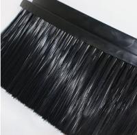 China Industrial Rubber Base H-Type Polypropylene Bristle Brush Strip For Seal Truck Splash-proof for sale