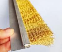 China Custom Conductive Corrosion-Resistant Brass Tape Brush H/f/t Strip Brush 80-120mm for sale