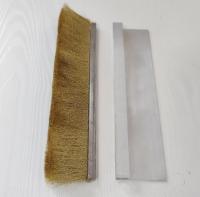 China Custom Conductive Corrosion-Resistant Brass Tape Brush H/f/t Strip Brush 80-120mm for sale