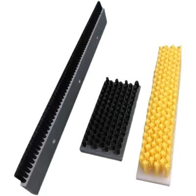China Custom Industrial Lath Brushes 100-3000mm Length with Nylon PBT PVC Base for Cleaning and Conveying for sale