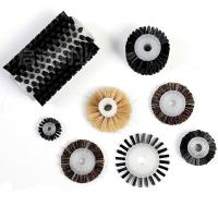 China Industrial Conveyor Cylinder Nylon Roller Brush For Cleaning for sale