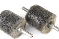 China Stainless Steel Wire Wound Brush Wire Roller For Machine Metal De-Rust for sale