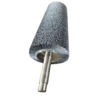 China Industrial Abrasive Nylon Roller Brush with 20-40% Silicon Carbide for Metal Deoxidizing and Surface Treatment for sale