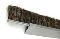 China Custom Aluminum Alloy Horsehair Brush Sealing Strip for Door Dust Prevention 2.5mm Base for sale