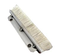 China Industrial Custom Replaceable Wool Brush Aluminium Alloy Strip Brush 3mm Base for sale