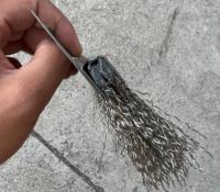 China Customizable Aluminum Alloy Double Steel Strip Brush Stainless Steel Wire Brush for Polishing 100mm for sale