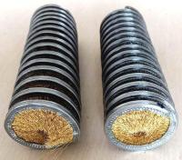 China Internal Wound Brush Spring Brush Copper / Brass Wire Spring Brush For Industry Metal Deburring for sale
