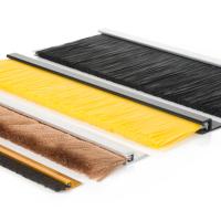 China Door Nylon Brush Strip Brushes With Metal Support for sale
