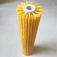 China Customizable Industrial Fruit Cleaning Brush Roller Nylon PP Bristle Dust Cylinder for sale