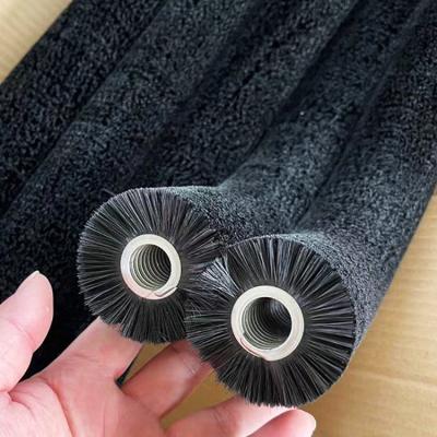 China Industrial Cleaning Cylindrical Outer Spiral Spiral Brush Customizable Nylon Wire 100mm Diameter for sale