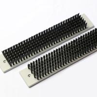 China PVC Plate Nylon Bristle Cleaning Brush Lath - Custom Length 100-3000mm with 10-100mm Bristle Height for sale