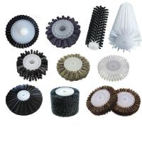 China Industrial Cleaning Cylindrical Wheel Brush Customizable Nylon PP Bristle 100mm for sale
