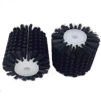 China Industrial Cleaning Cylindrical Wheel Brush Customizable Nylon PP Bristle 100mm for sale