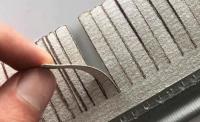 China Industrial Custom Sandpaper Strip Brush for Wood Polishing Grit 60 to 400 for sale