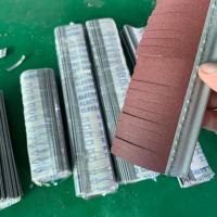 China Industrial Custom Sandpaper Strip Brush for Wood Polishing Grit 60 to 400 for sale