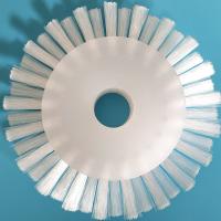 China Industrial Nylon Wire Cleaning Brush Wheel 100mm Dust Removal Hollow Cylindrical Brush Roller for sale