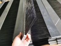 China PVC Industrial Flocking Strip Brush with Front Edge Water Brush for CNC Punching Machines - Custom Sizes & Materials for sale