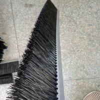 China PVC Industrial Flocking Strip Brush with Front Edge Water Brush for CNC Punching Machines - Custom Sizes & Materials for sale