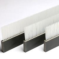 China Custom Industrial Nylon Plate Brush 100-3000mm Length with 10-100mm Bristles for Cleaning and Conveying for sale