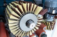 China Sisal Sandpaper Brush Roller for Wood Polishing 80-400 Grit Customizable 35-55mm Bristle for sale