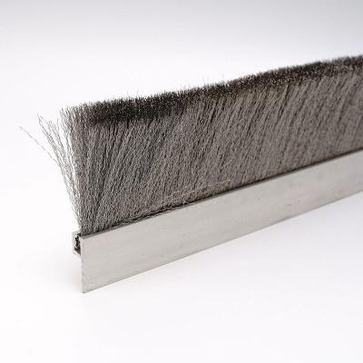 China Custom Stainless Steel Wire Strip Brush for Industrial Polishing 304 Grade for sale