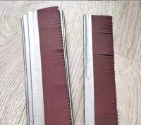 China Custom Sisal Sandpaper Strip Brush 80-600 Grit Wood Polishing Brush Industrial for sale