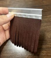 China Industrial Custom Aluminum Alloy Base Emery Cloth Sandpaper Strip 80-120 Grit for Furniture Polishing for sale
