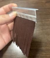 China Industrial Custom Aluminum Alloy Base Emery Cloth Sandpaper Strip 80-120 Grit for Furniture Polishing for sale