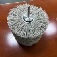 China OEM ODM Nylon Abrasive Wire Roller Brush For Steel Plate Cleaning for sale