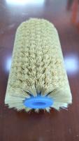 China Industrial Customizable Sisal Grafted Roller Brush for Wood Polishing Deburring 150mm for sale