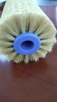 China Industrial Customizable Sisal Grafted Roller Brush for Wood Polishing Deburring 150mm for sale