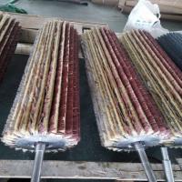 China Industrial Round Sisal Sandpaper Polishing Roller Brush 100-1800mm Width for Wood for sale