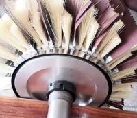 China Industrial Round Sisal Sandpaper Polishing Roller Brush 100-1800mm Width for Wood for sale