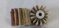 China Tampico Fiber Sanding Roller Brush with Sandpaper and Sisal Strip Brushes 80-400 Grit for sale