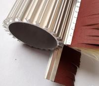China Customized Sisal Sandpaper Strip Brush Roller 180mm 220mm 280mm for Wood Polishing for sale
