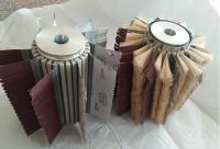 China Customized Sisal Sandpaper Strip Brush Roller 180mm 220mm 280mm for Wood Polishing for sale
