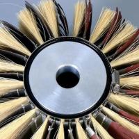 China Natural Sisal Sandpaper Polishing Brush Roller 180mm 220mm for Wood Surface Sanding for sale