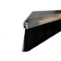China Custom Nylon Strip Brush for Garage Door Seal 10mm Bristle Length Aluminum Profile for sale