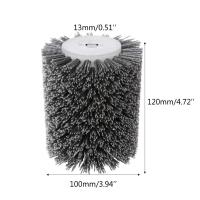 China Abrasive Nylon Brush Bristle Wheel Sander Wood Polishing Grinding for sale
