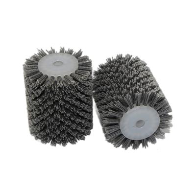 China Nylon Bristle Abrasive Wheel Brush 100x120x13mm for Wood Polishing and Deburring for sale