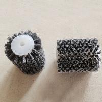 China Abrasive Nylon Wire Drawing Wheel Brush 100x120x13mm for Wood Furniture Polishing for sale