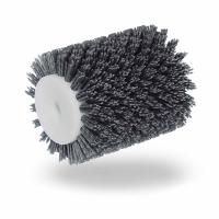 China Abrasive Nylon Wire Drawing Wheel Brush 100x120x13mm for Wood Furniture Polishing for sale