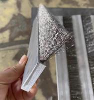 China Industrial Strip Brush 6061 Aluminum Base Stainless Steel Wire 0.08-0.5mm Customizable for sale