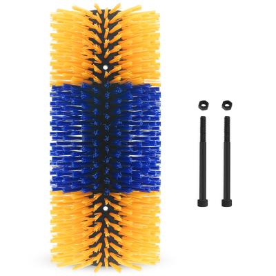 China Customizable Half Round Cattle Brush with Nylon Bristles for Livestock Scratching and Cleaning for sale